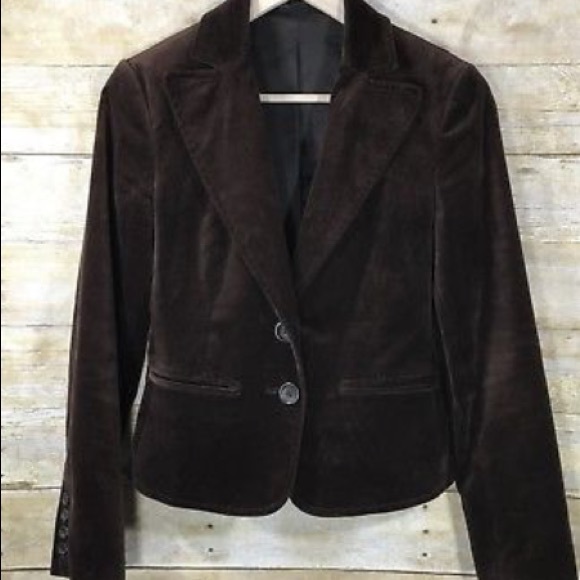 Express | Jackets & Coats | Express Brown Velvet Blazer 2 | Poshmark